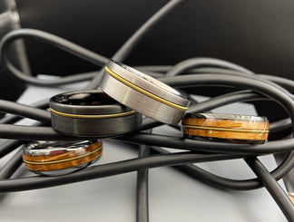 Men's Guitar String Ring Collection - Guitar Rings - Elemental Bands