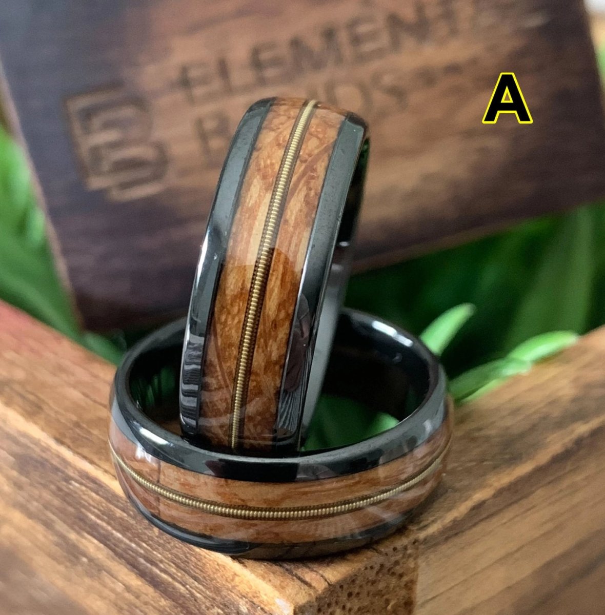 Men's Guitar String Ring Collection - Guitar Rings - Elemental Bands